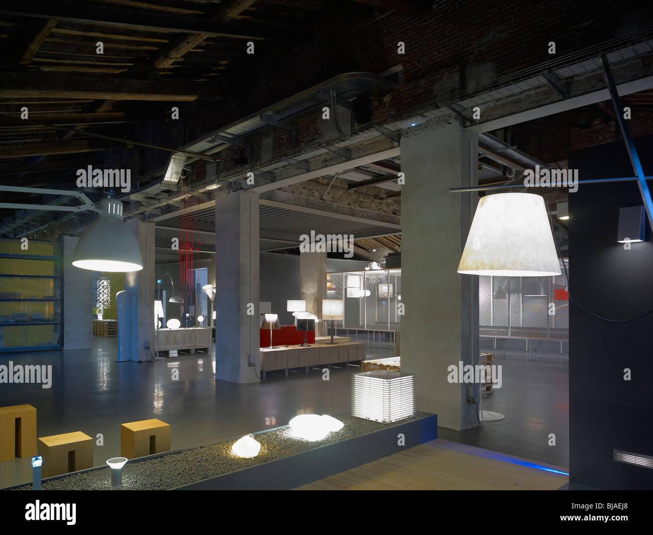 Lighting show room in Italy Stock Photo - Alamy