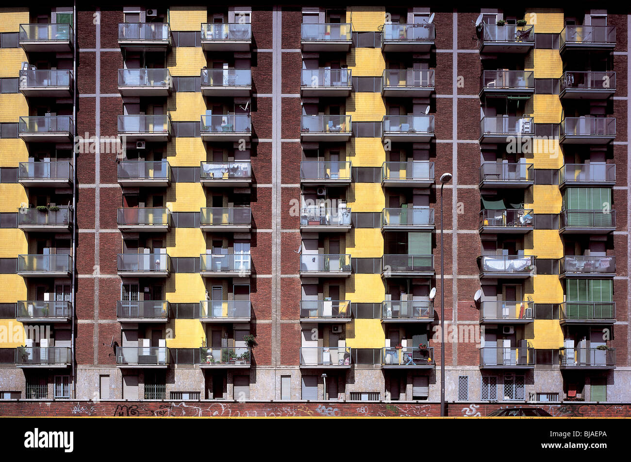 facade of a modern building in Italy Stock Photo - Alamy