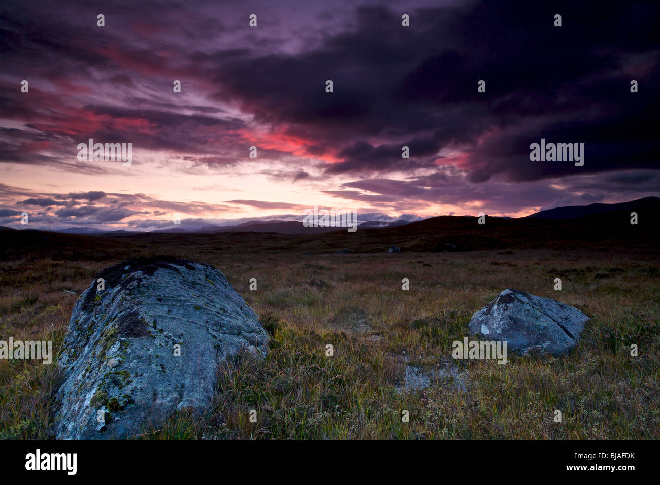 Scottish moor sunset hi-res stock photography and images - Alamy