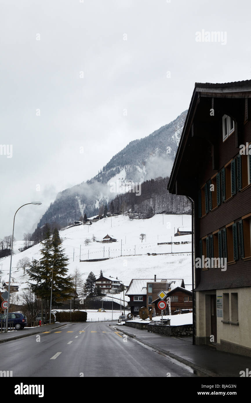 Interlaken snow town hi-res stock photography and images - Alamy