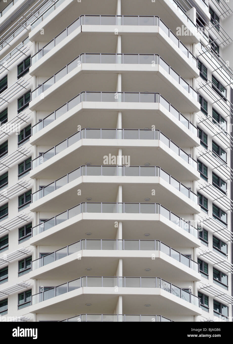 office; building; balconies; white; tall; modern; architecture ...