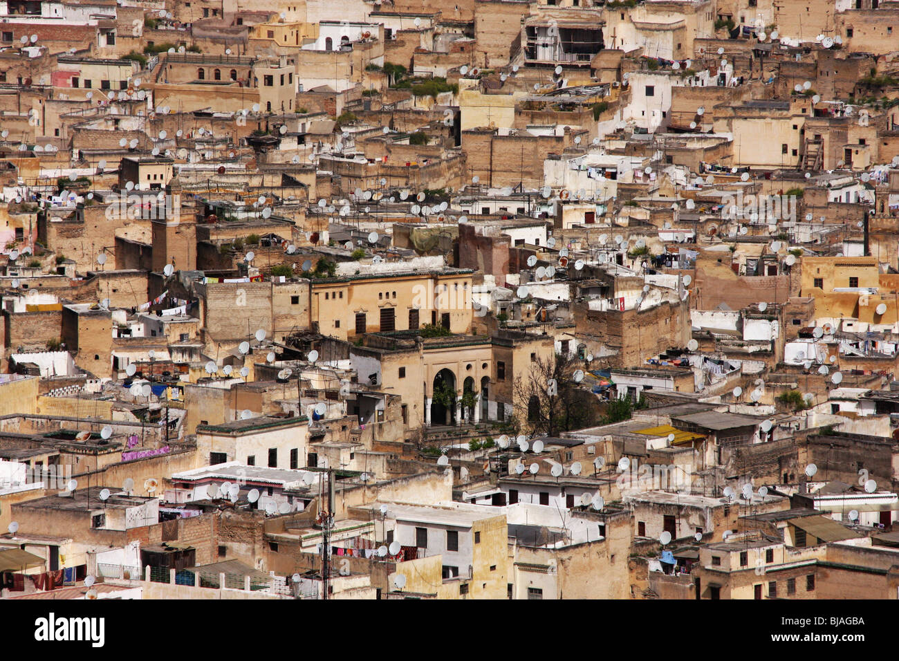 Aerial view of the city of Fez, Morocco Stock Photo - Alamy