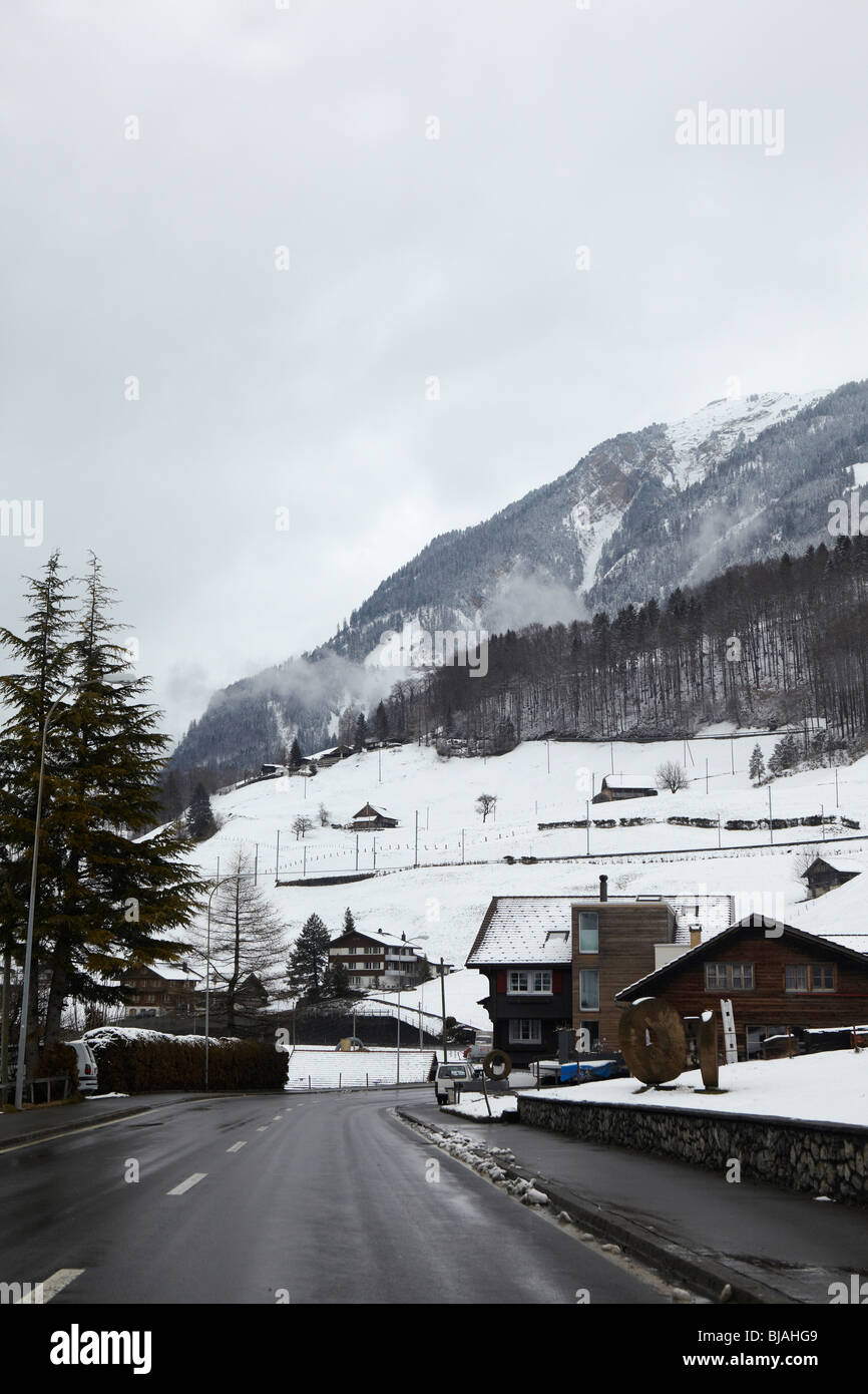 Interlaken snow town hi-res stock photography and images - Alamy