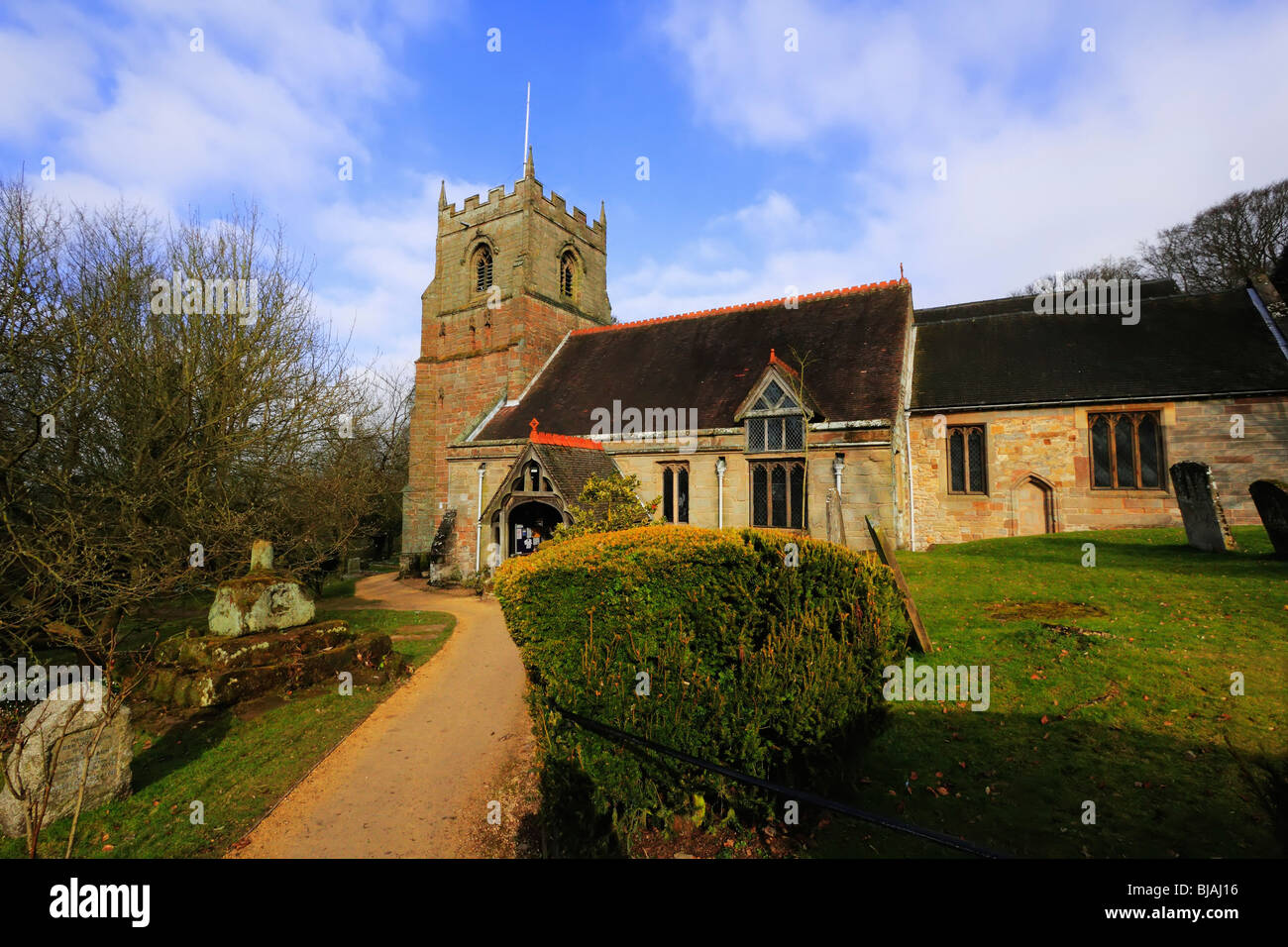 a country village parish church in england - beoley worcestershire ...