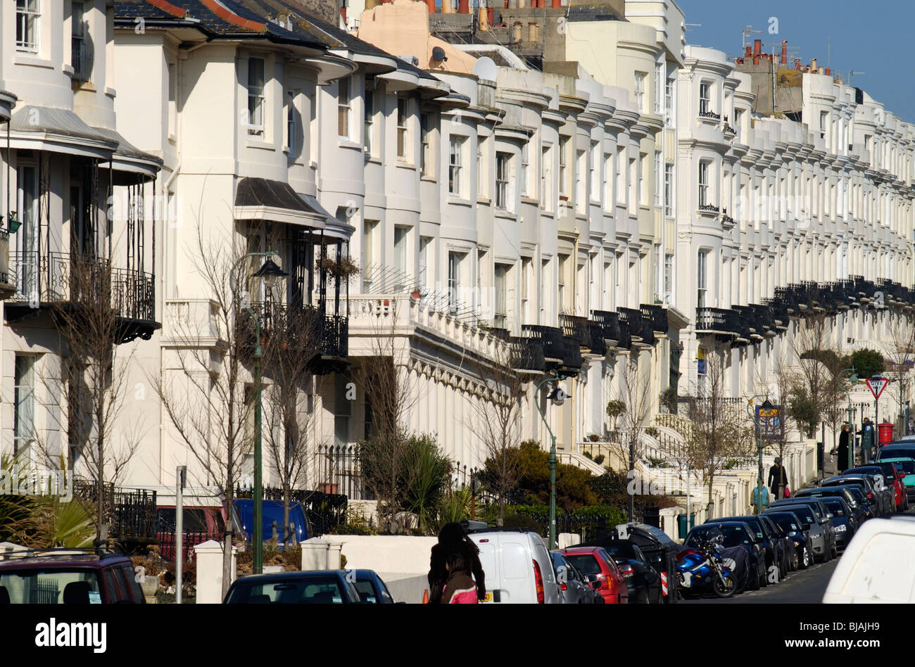 Georgian style Terraced Housing on Brighton and Hove border. East ...