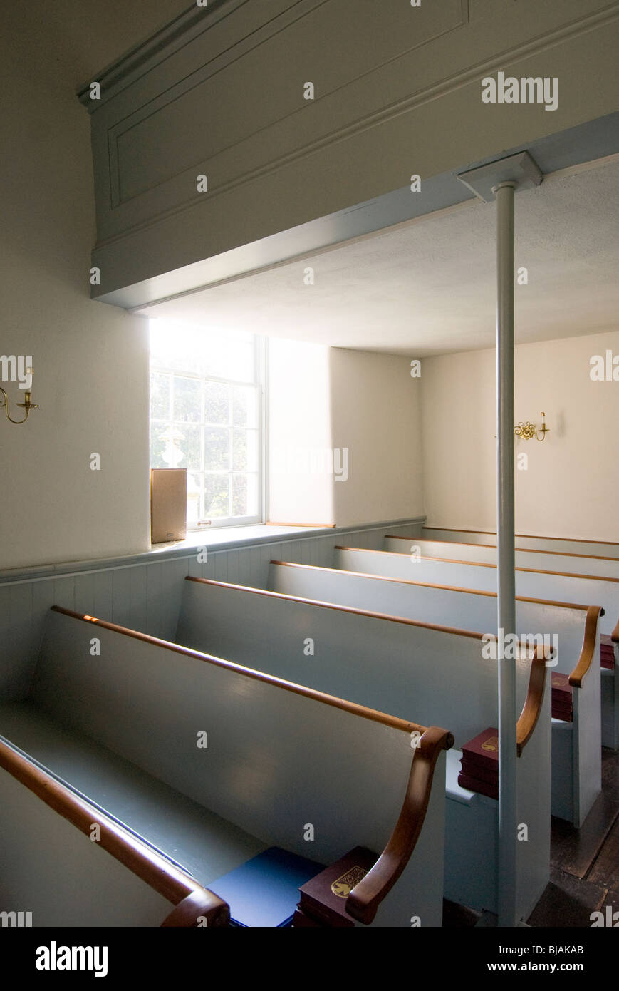 Interior of old dutch church in Tarry Town Stock Photo - Alamy