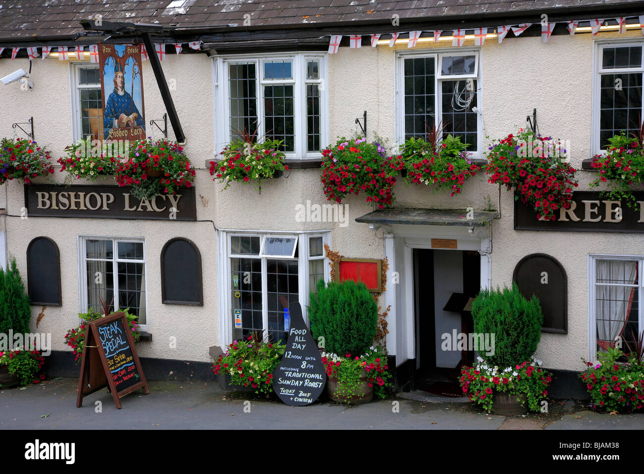The Bishop Lacey Pub in Chudleigh village Devon England UK Stock Photo ...