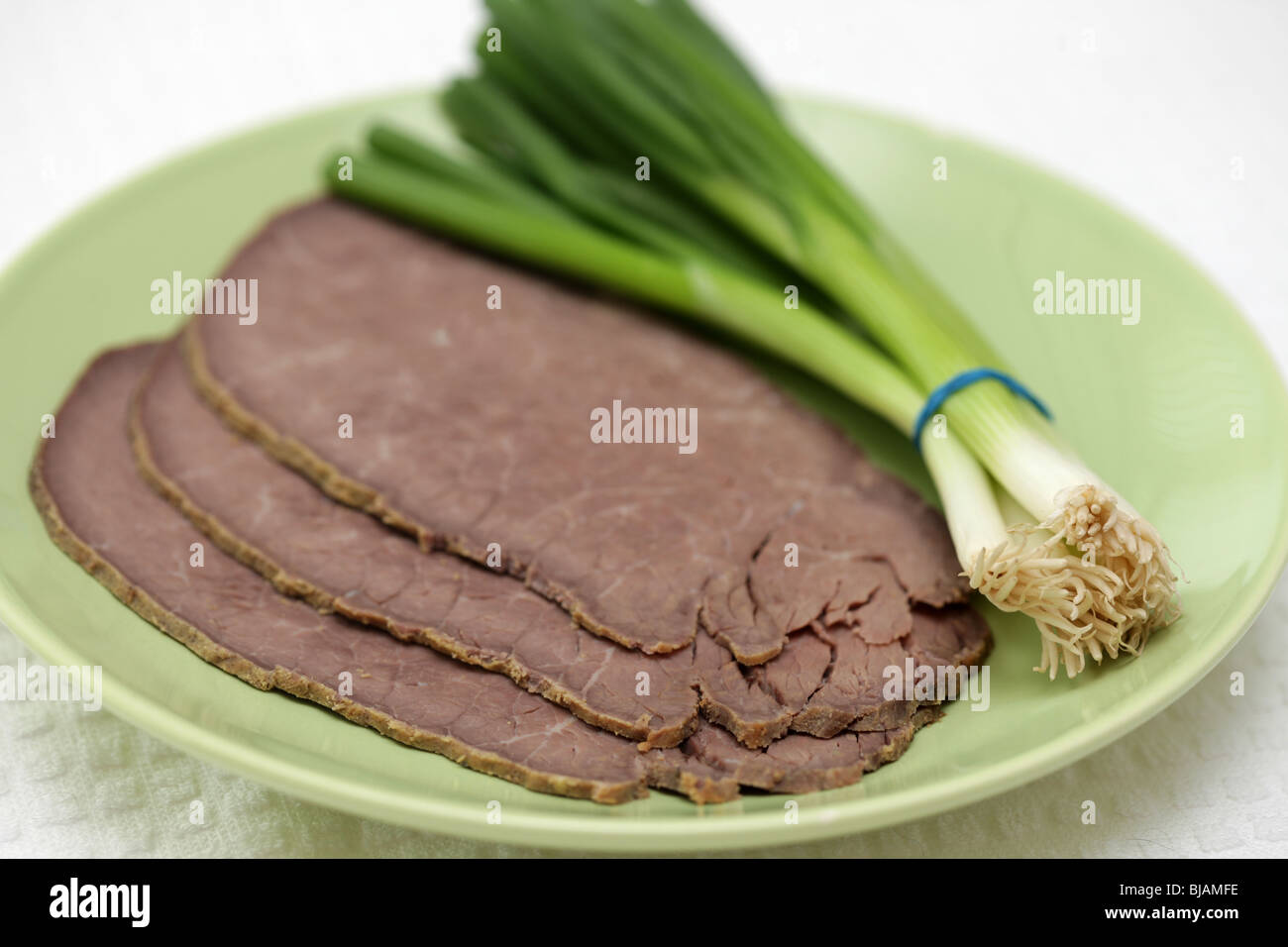 Cold Roast Beef and Salad Stock Photo - Alamy