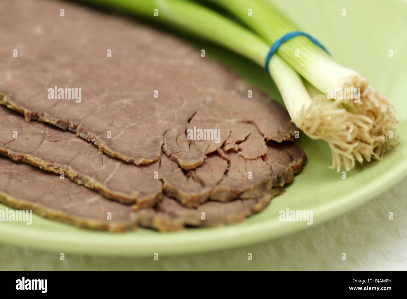 Cold Roast Beef and Salad Stock Photo - Alamy