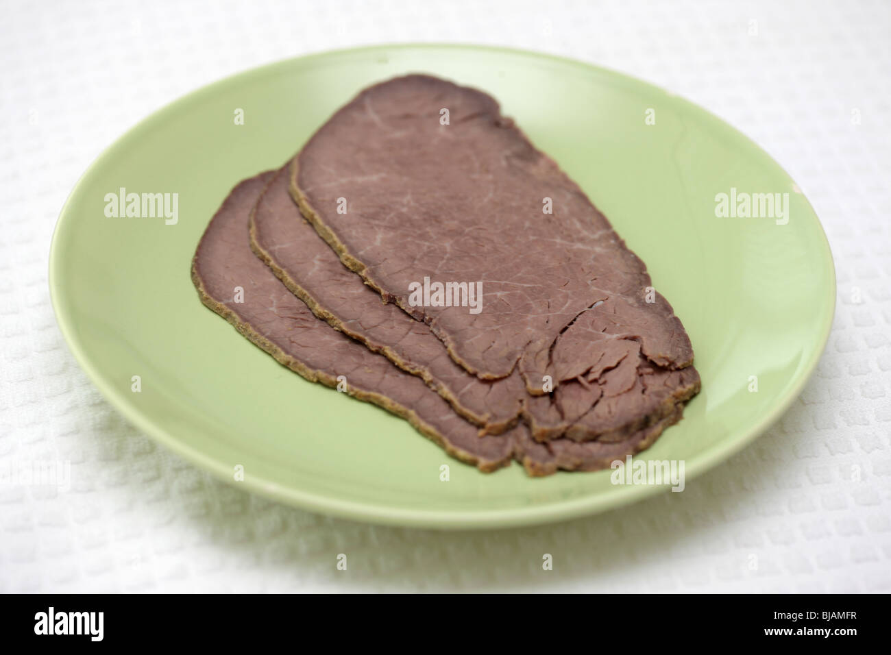 Slices of Cold Roast Beef Stock Photo - Alamy