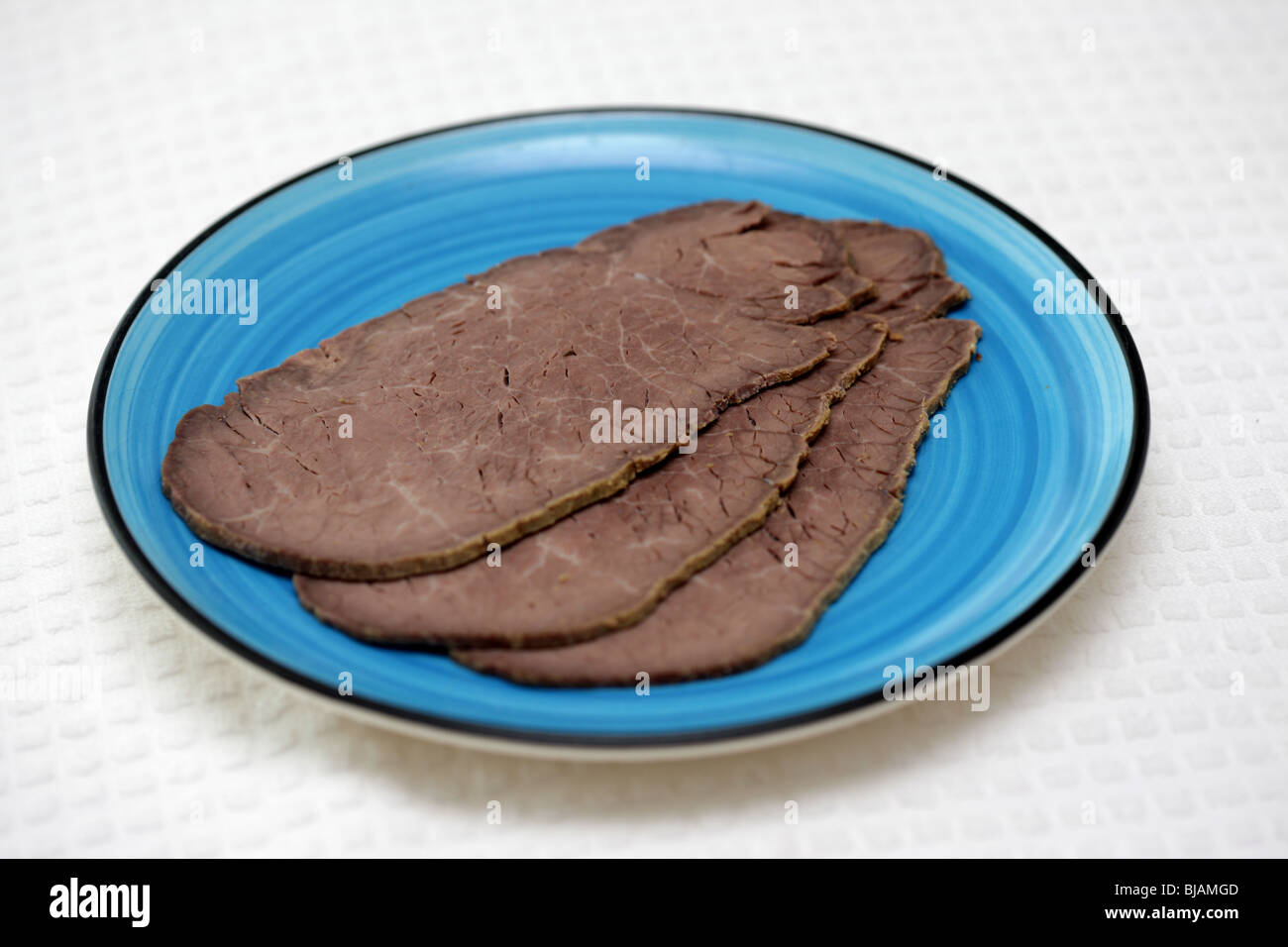 Slices of Cold Roast Beef Stock Photo - Alamy