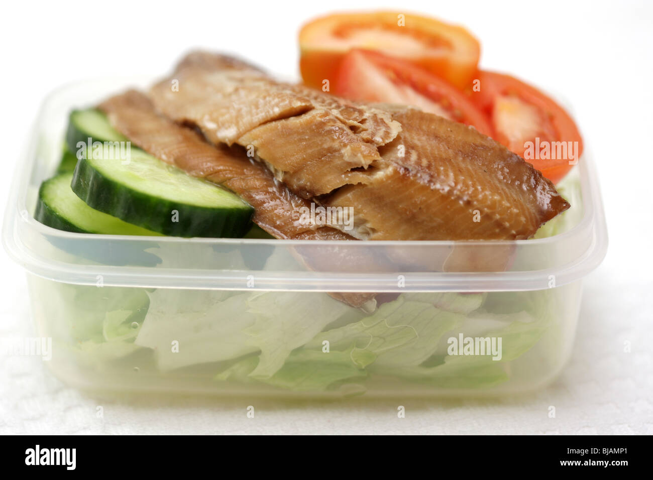 Tinned Fish Salad Lunchbox Stock Photo - Alamy