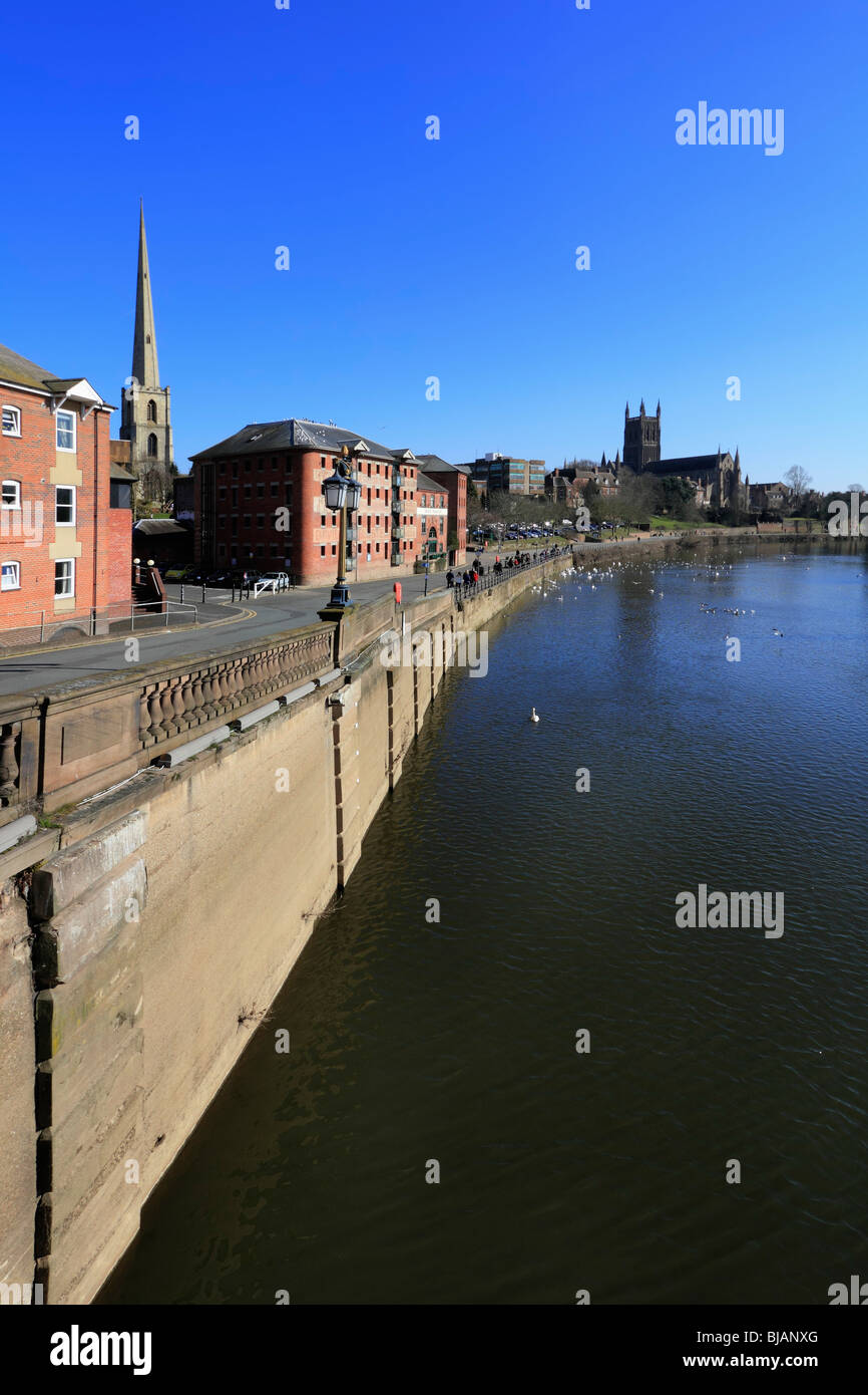 the river severn worcester Stock Photo - Alamy