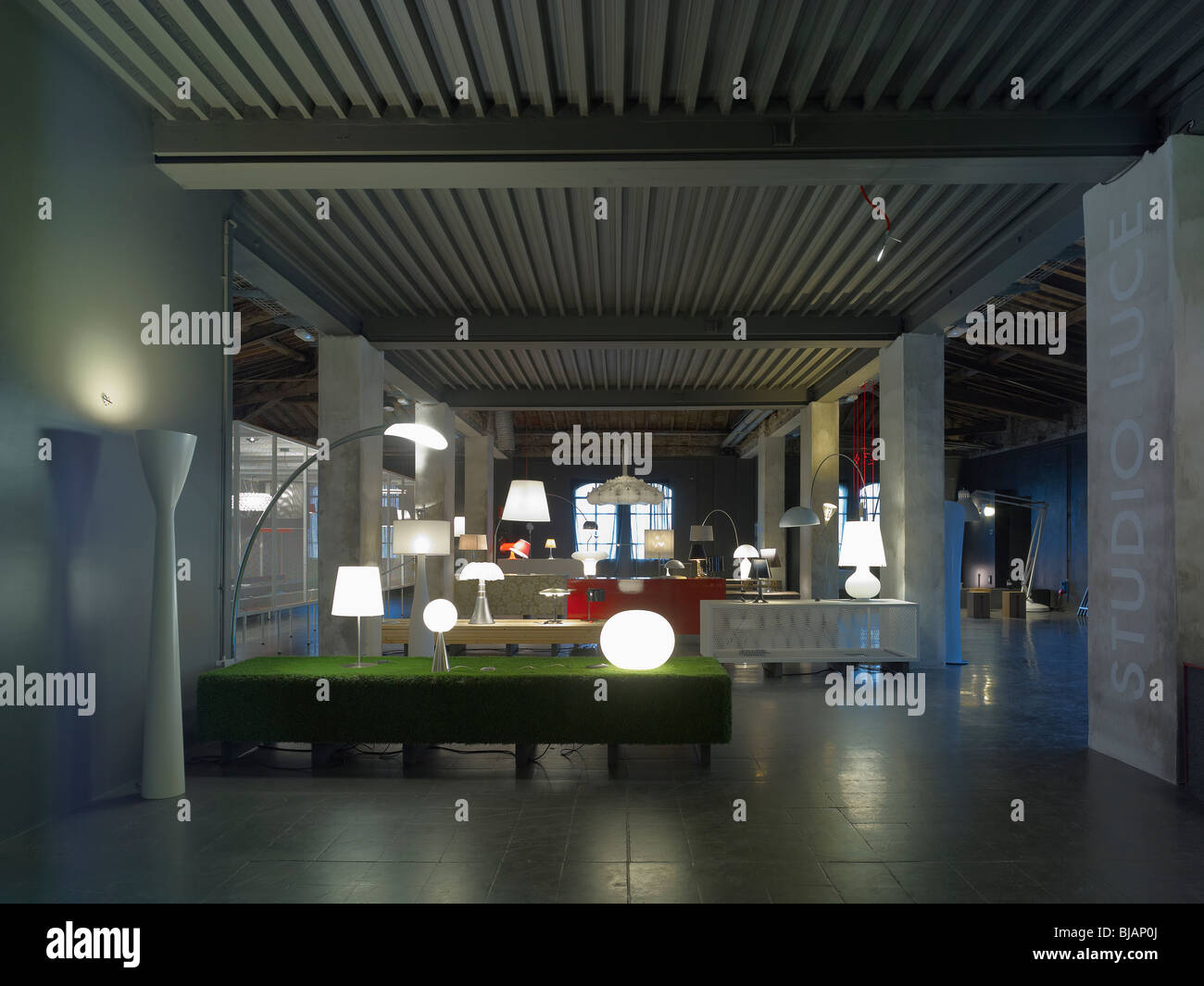 Lighting showroom in Italy Stock Photo - Alamy