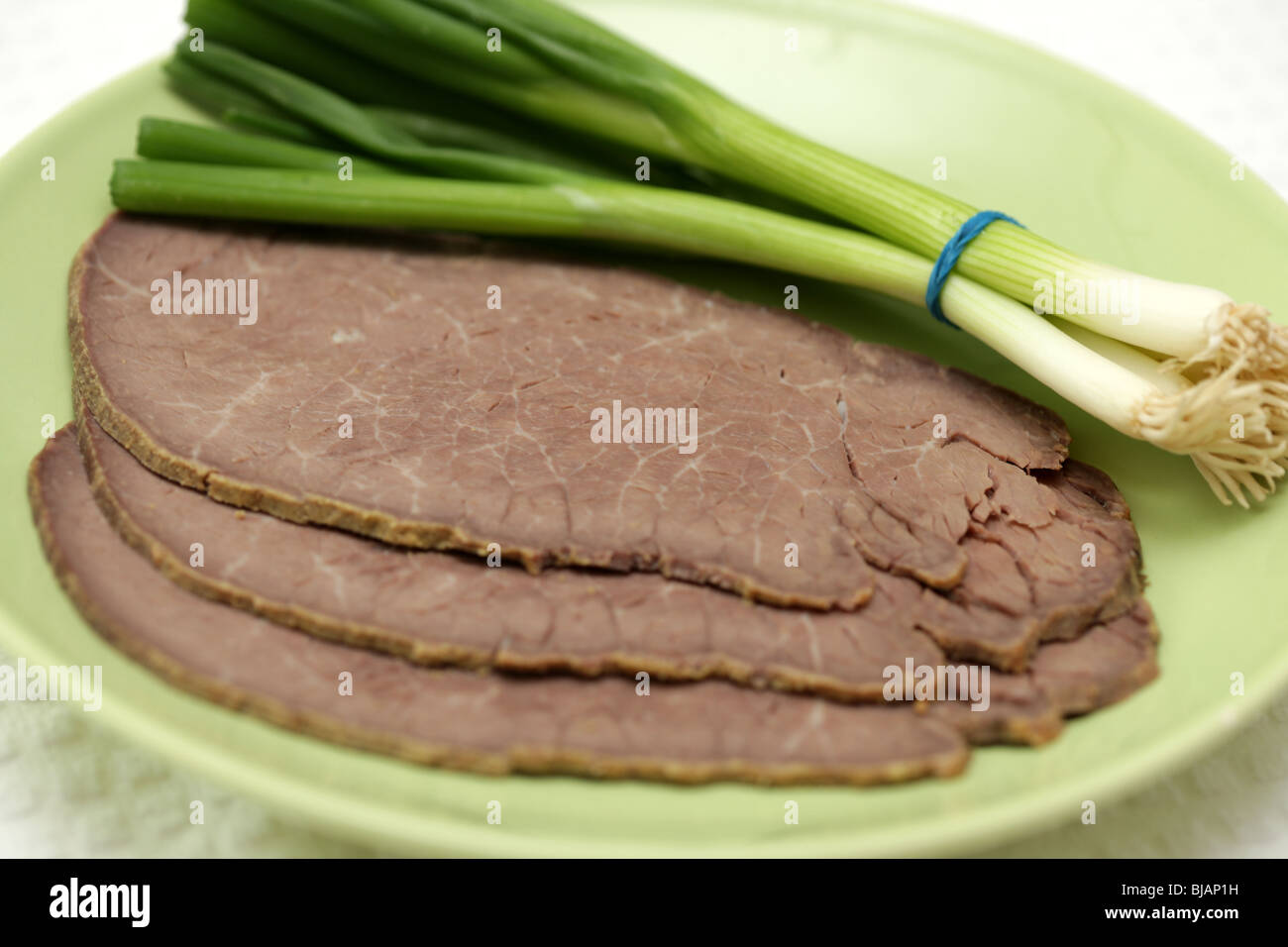 Cold Roast Beef and Salad Stock Photo - Alamy