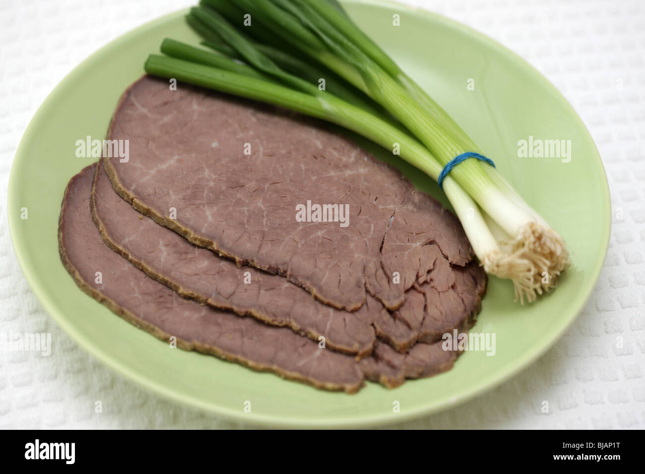 Cold Roast Beef and Salad Stock Photo - Alamy