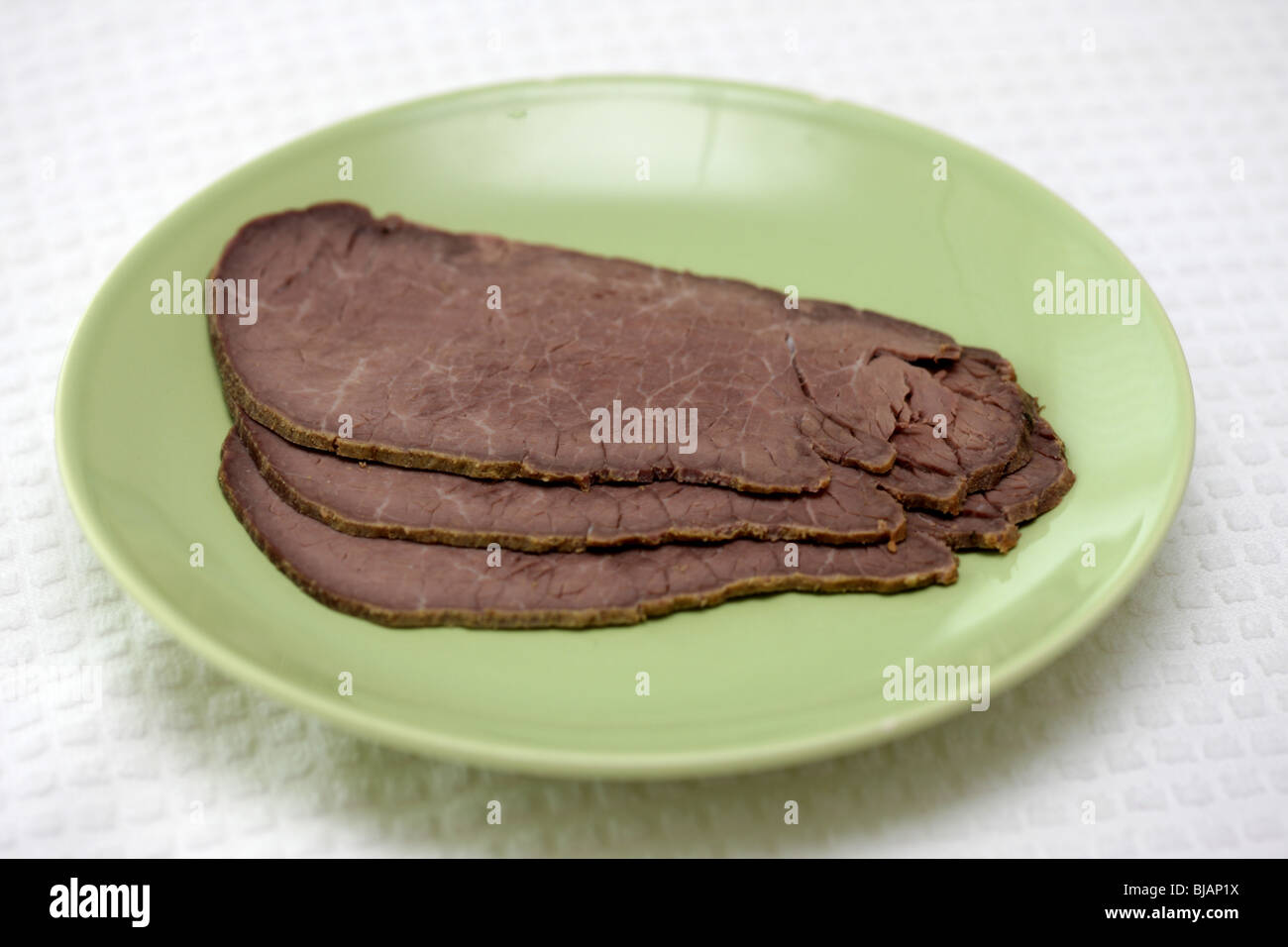 Slices of Cold Roast Beef Stock Photo - Alamy