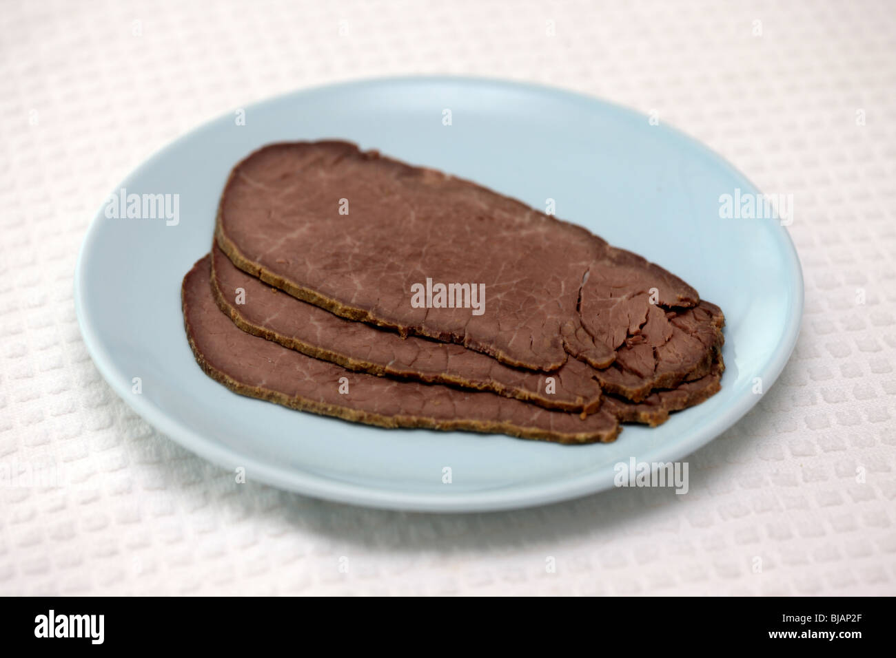 Slices of Cold Roast Beef Stock Photo - Alamy