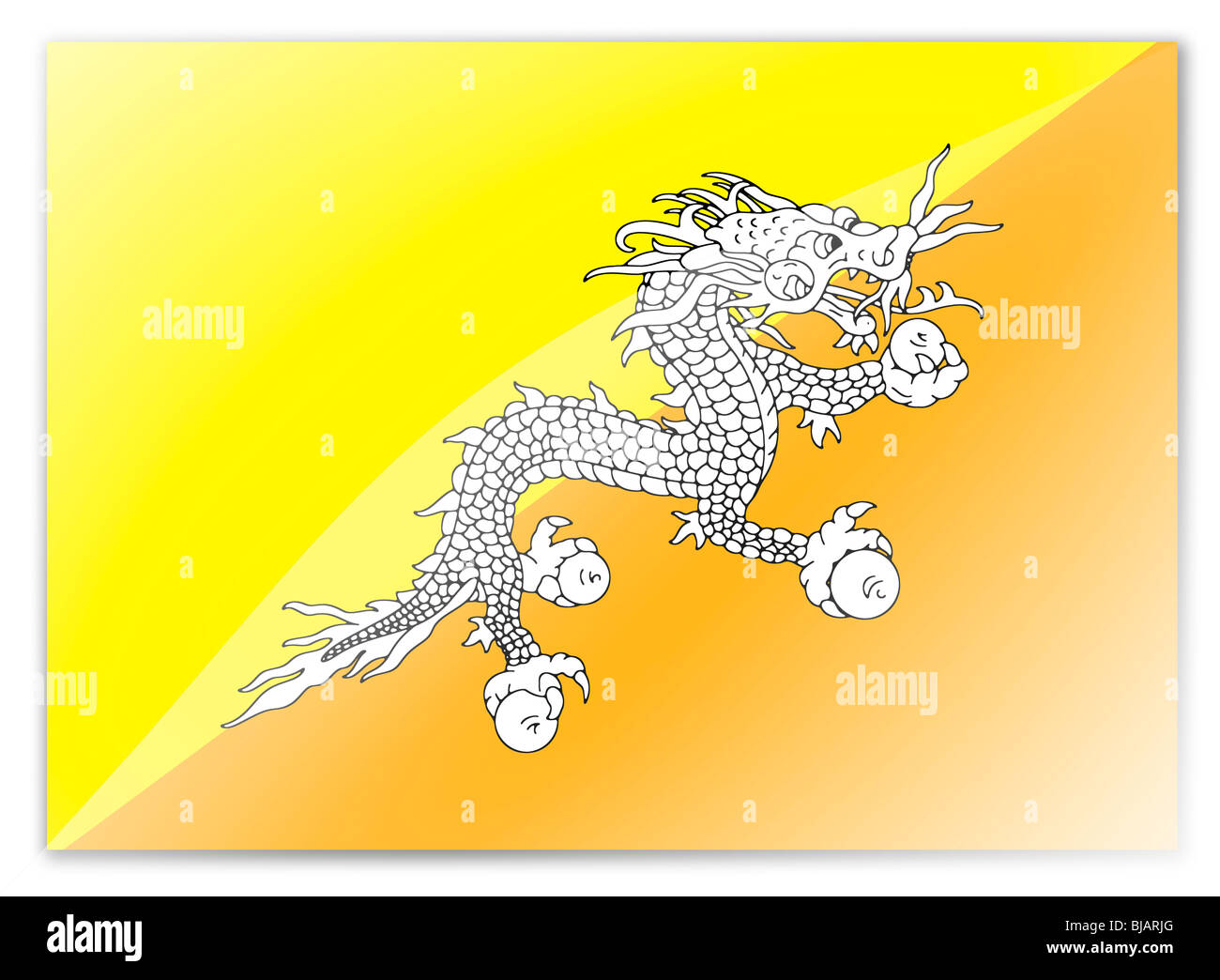 Bhutan flag hi-res stock photography and images - Alamy