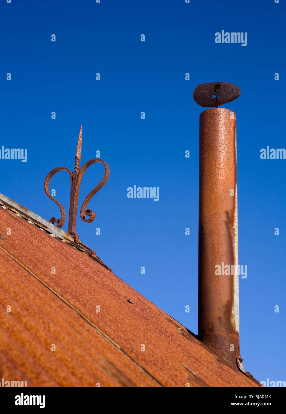Blue Sky Rust Stock Photo - Alamy