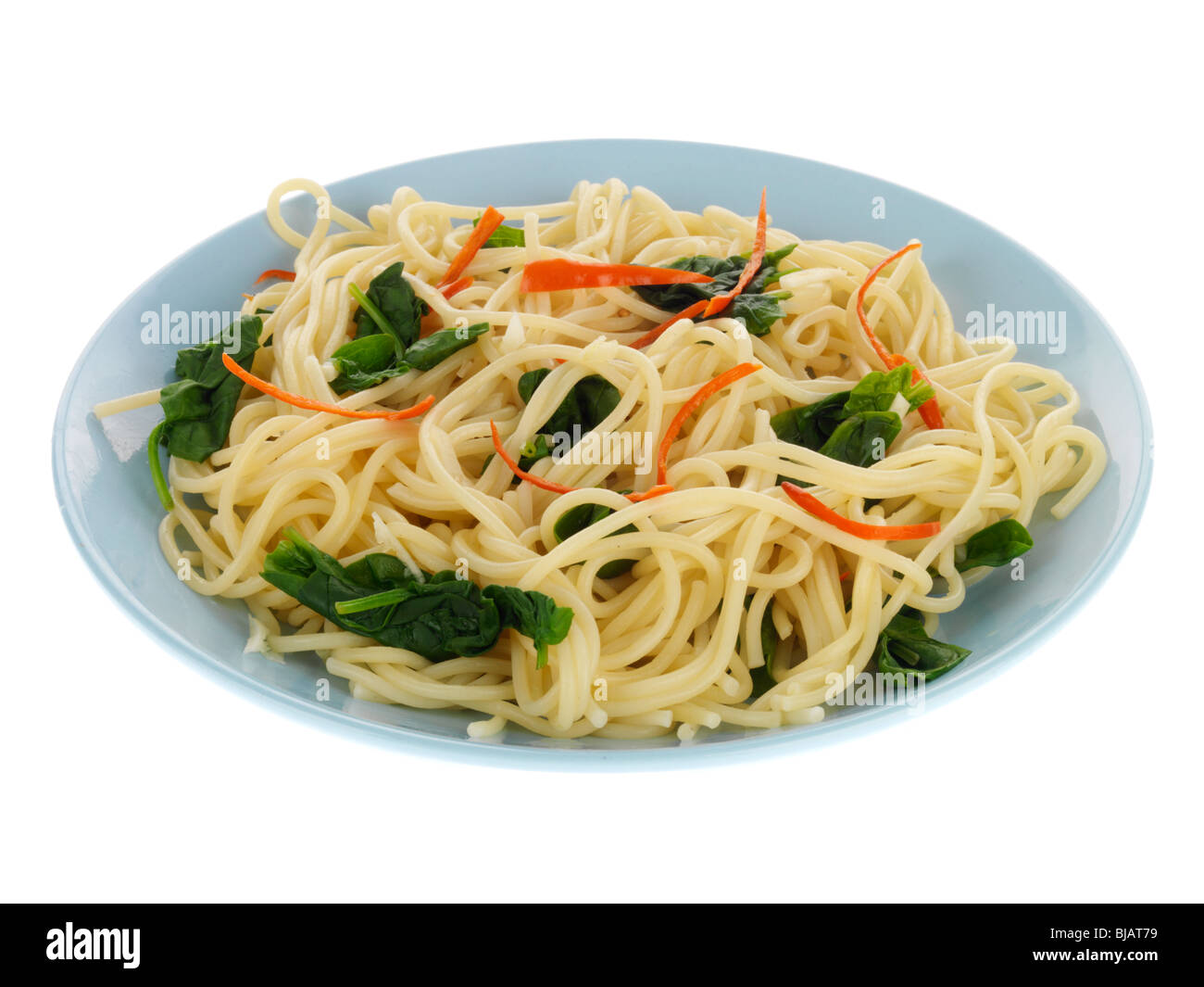 Spinach spaghetti Cut Out Stock Images & Pictures - Alamy