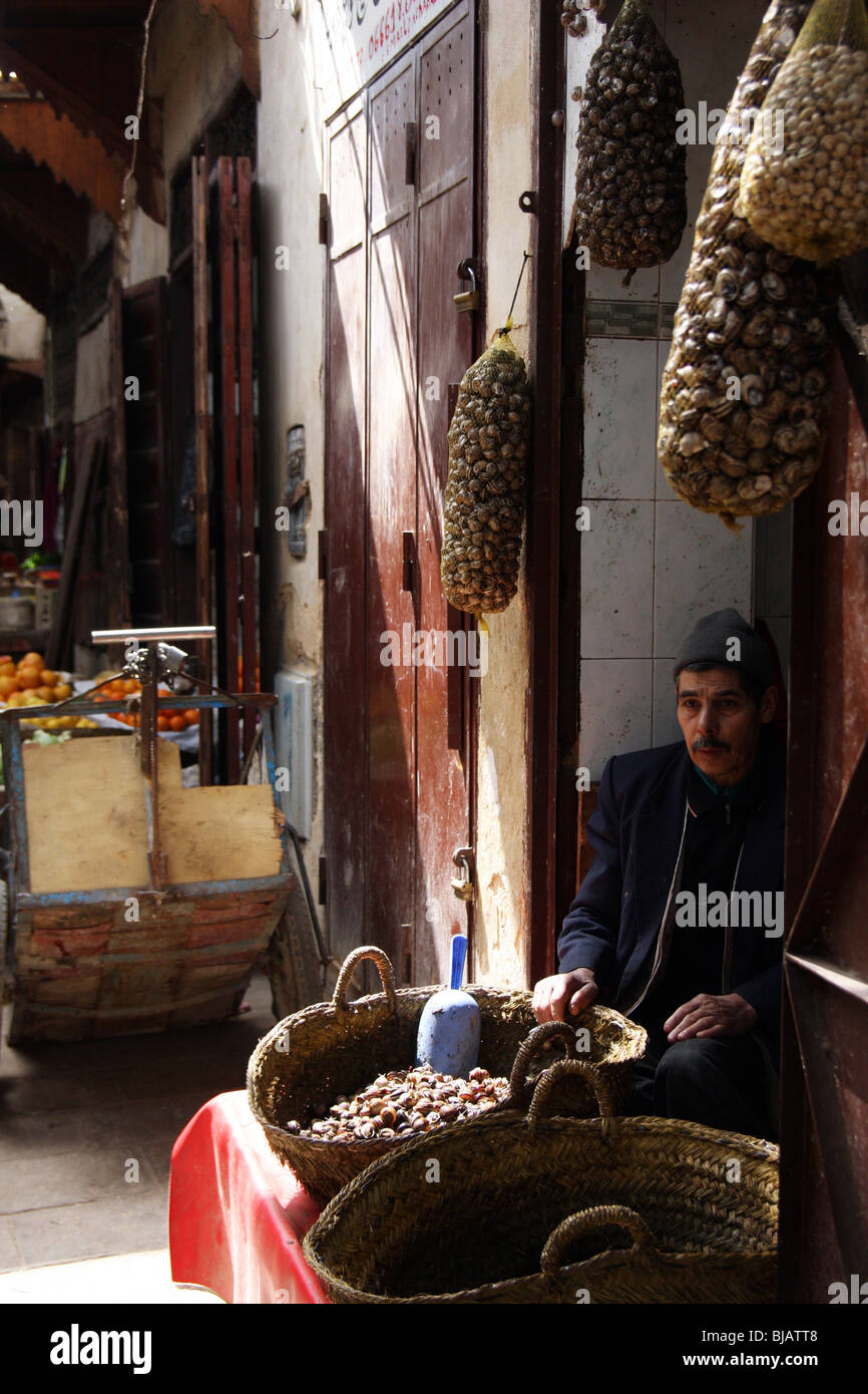 Street market, Medina of Fes, Morocco Stock Photo - Alamy