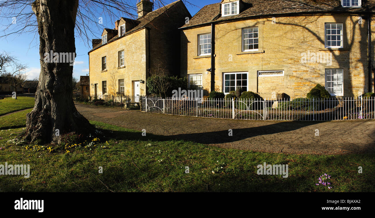 lower slaughter village the cotswolds Stock Photo - Alamy