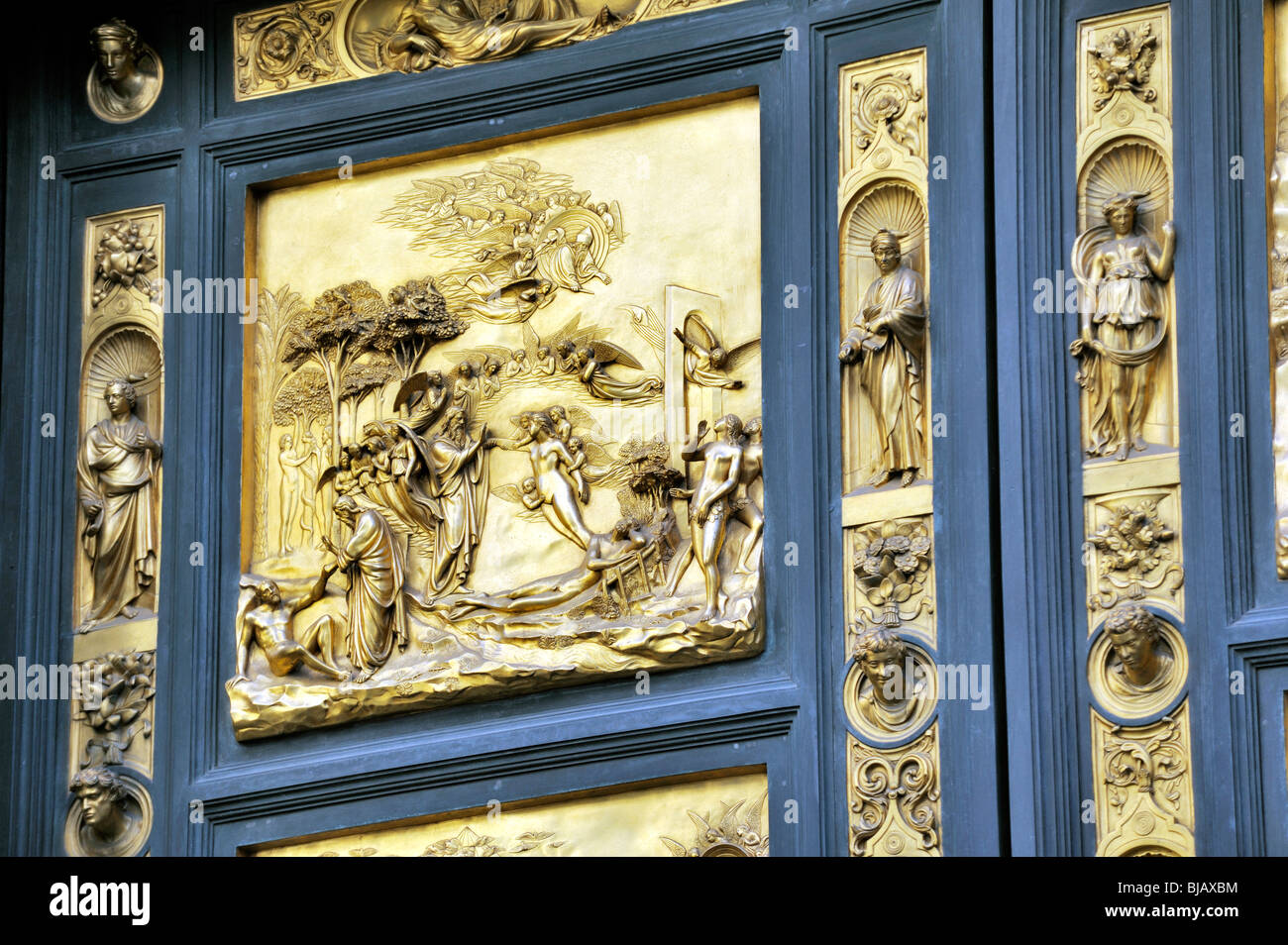 The Baptistry doors, Florence, Italy, now hold these copies of Ghiberti ...