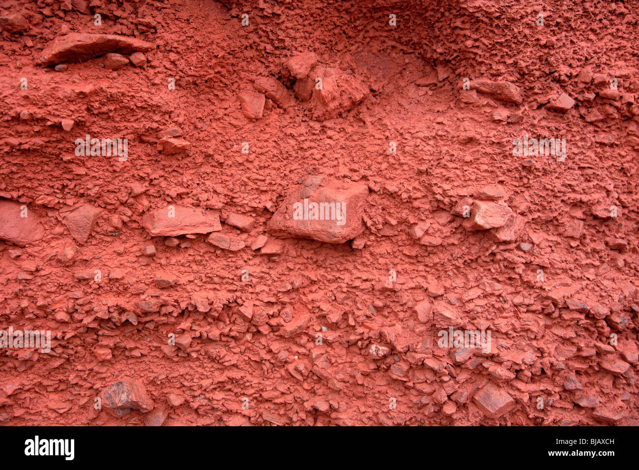 Red Ironstone cliffs Dawlish Beach Devon England Britain UK Stock Photo ...