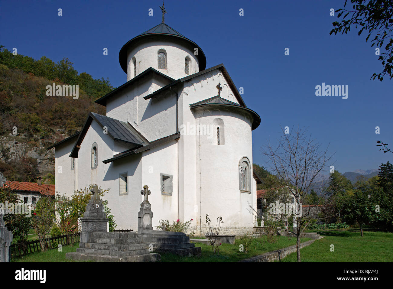 Moraca Monastery,1252,by King Stefan Nemanjic,Montenegro Stock Photo ...