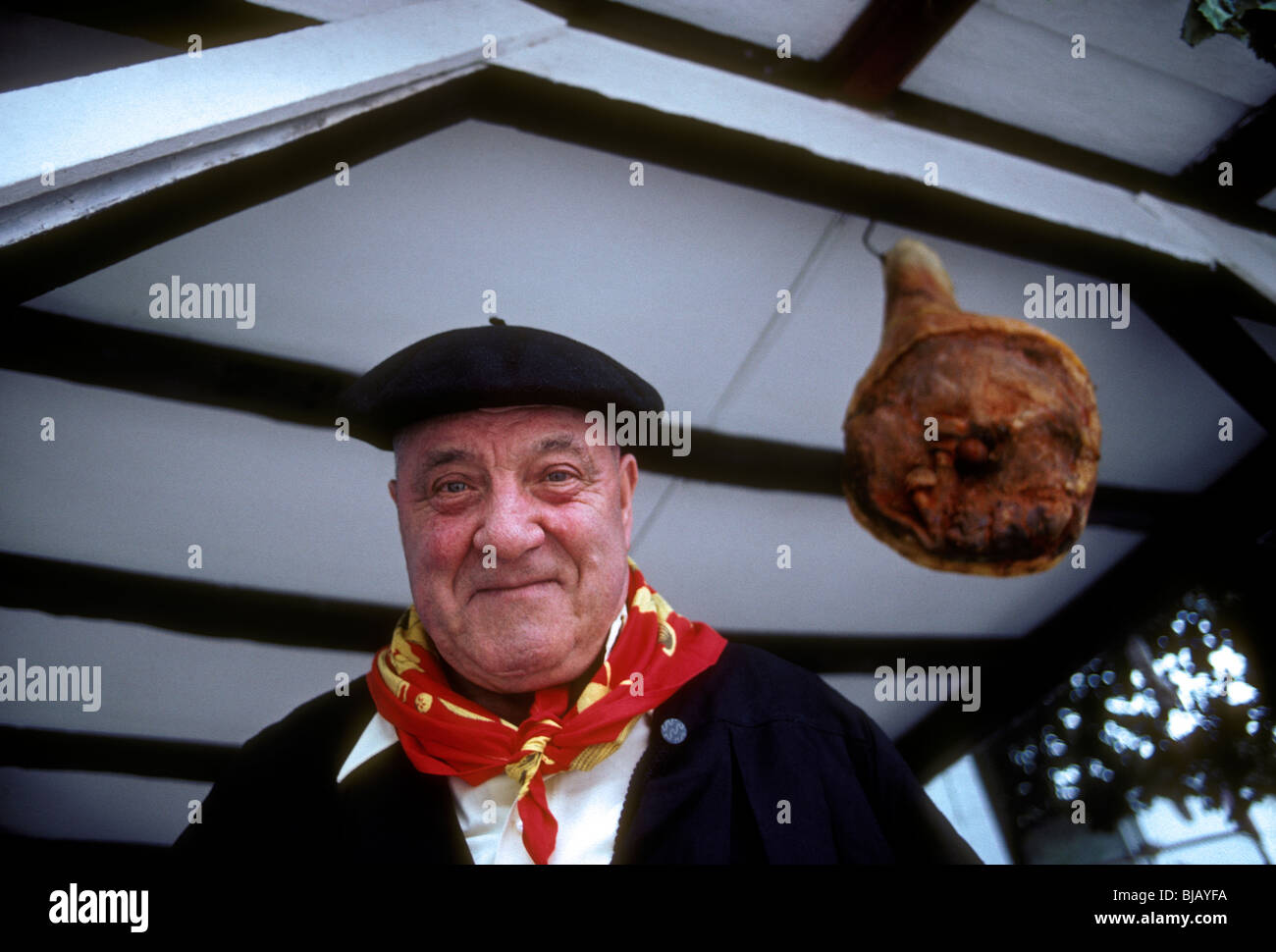 1, one, French Basque man, French Basque, man, Noce Basque, eye contact ...