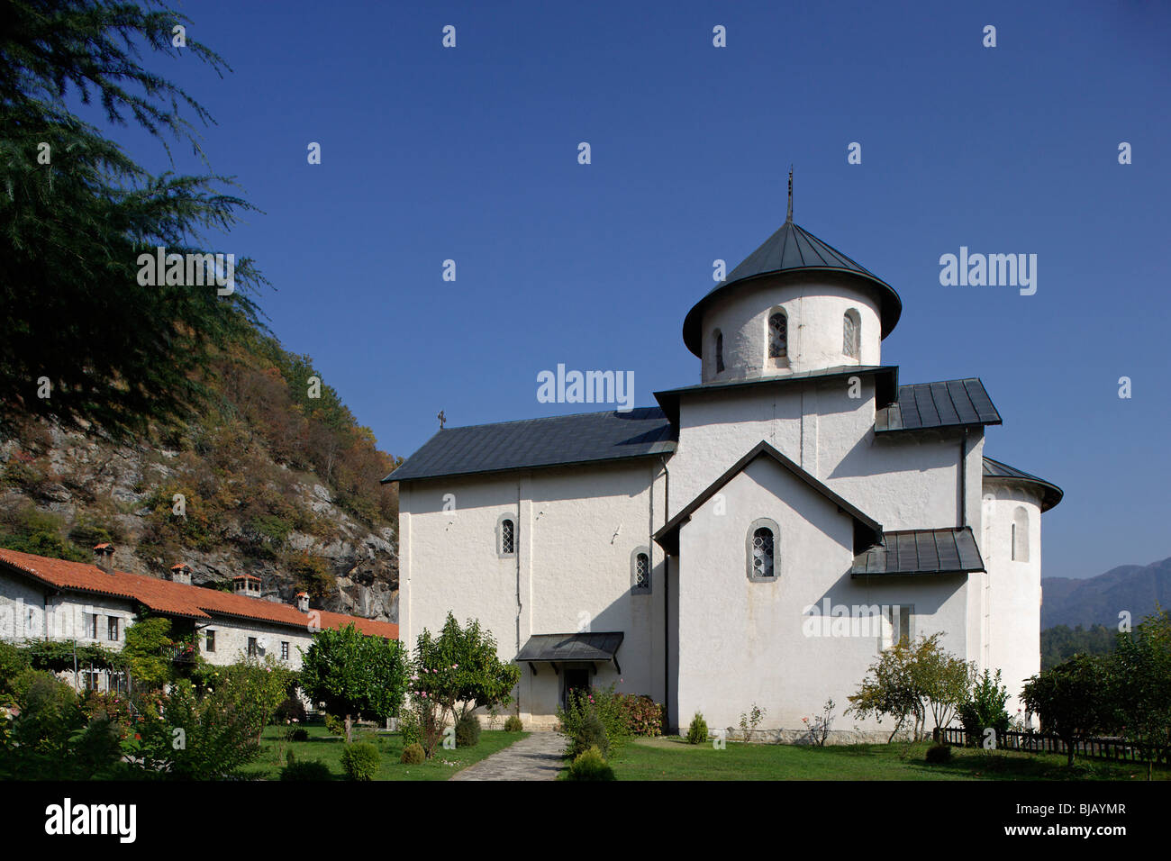 Moraca Monastery,1252,by King Stefan Nemanjic,Montenegro Stock Photo ...