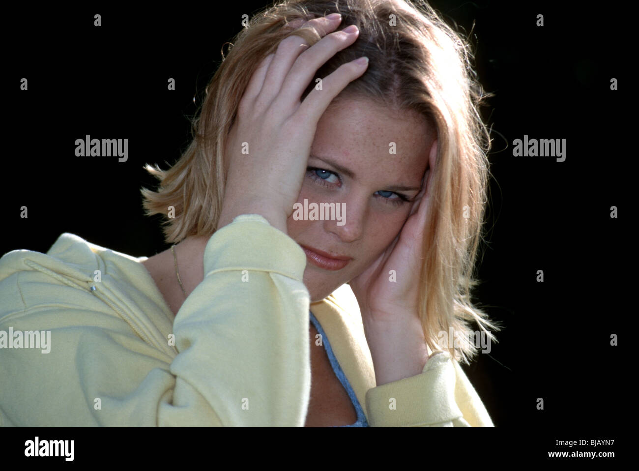 Scary woman headshot hi-res stock photography and images - Alamy