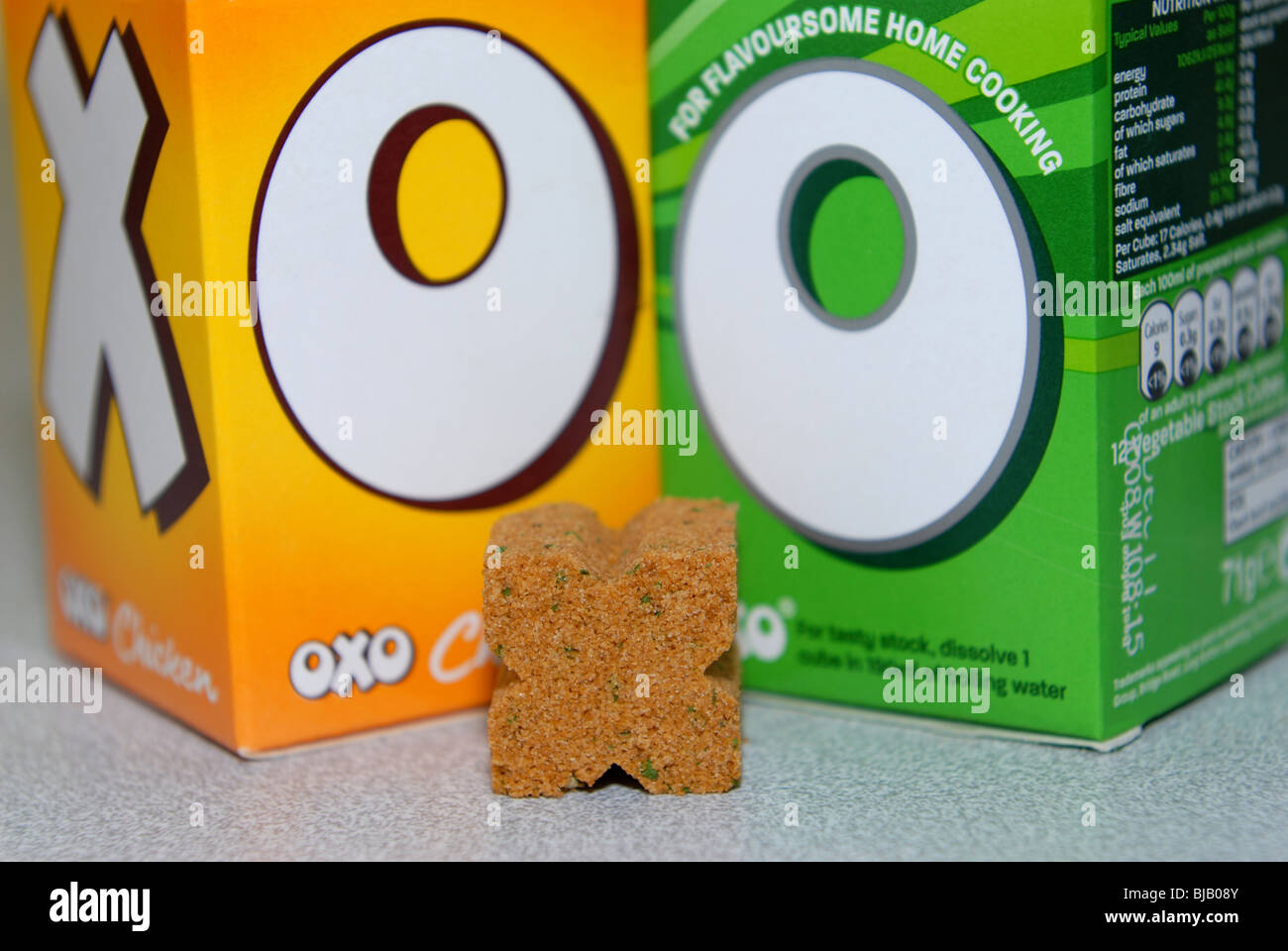 Generic image of Vegetable and Chicken Oxo packaging and branding. A ...