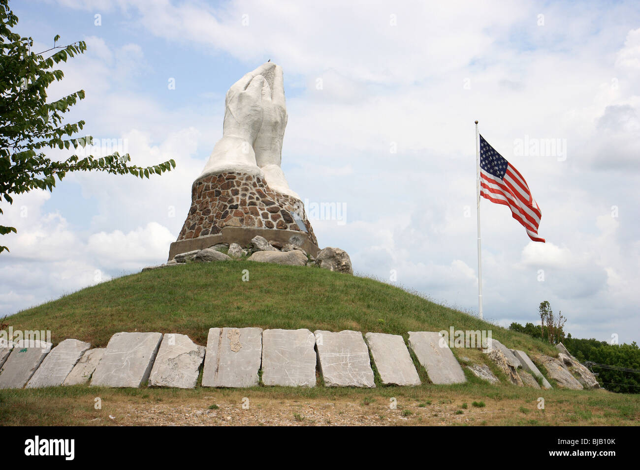 Praying Hands Memorial, Webb City, USA Stock Photo - Alamy