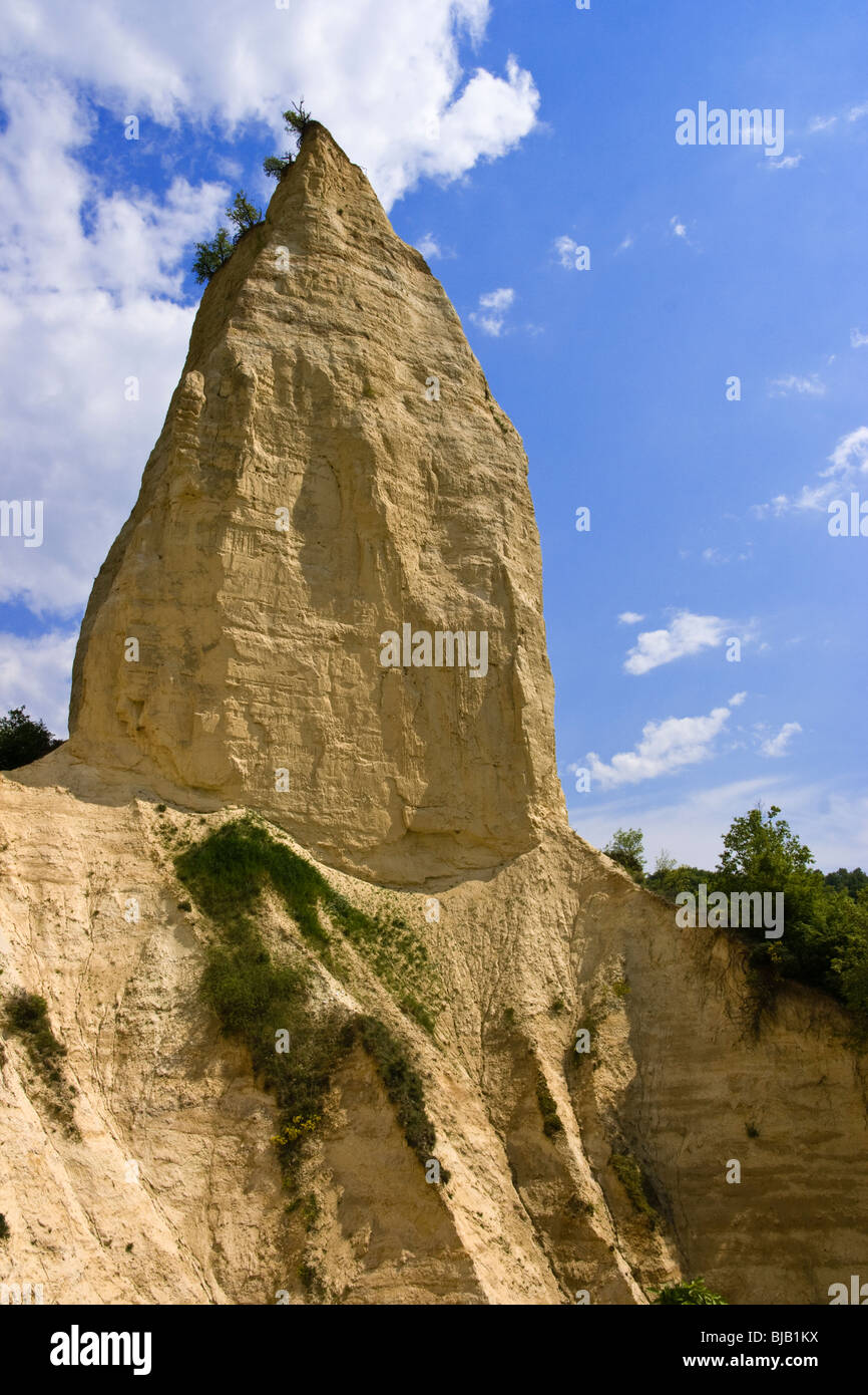 Melnik sand pyramids, stunning geologic formations, erosion, weathering ...