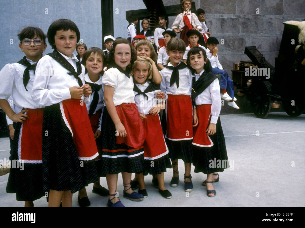 French Basque, young girls, girls, children, Noce Basque, French Basque ...