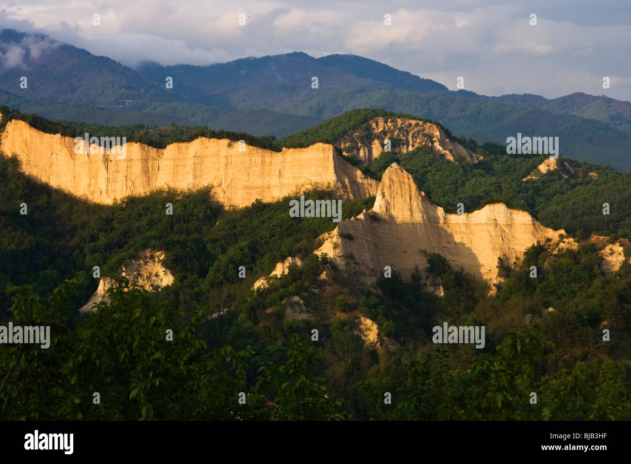 Melnik sand pyramids, stunning geologic formations, erosion, weathering ...