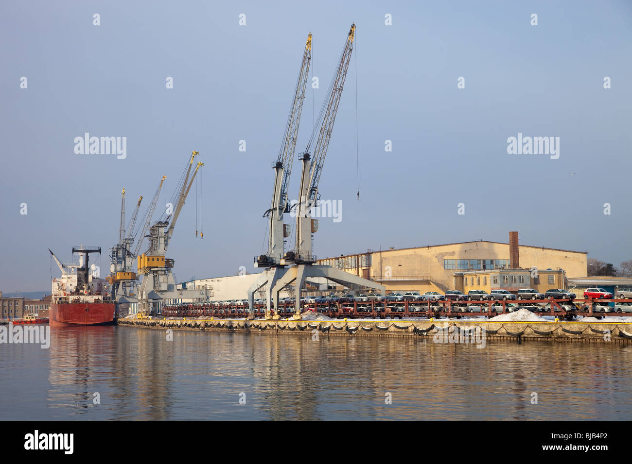 Port in Gdansk, Poland Stock Photo - Alamy