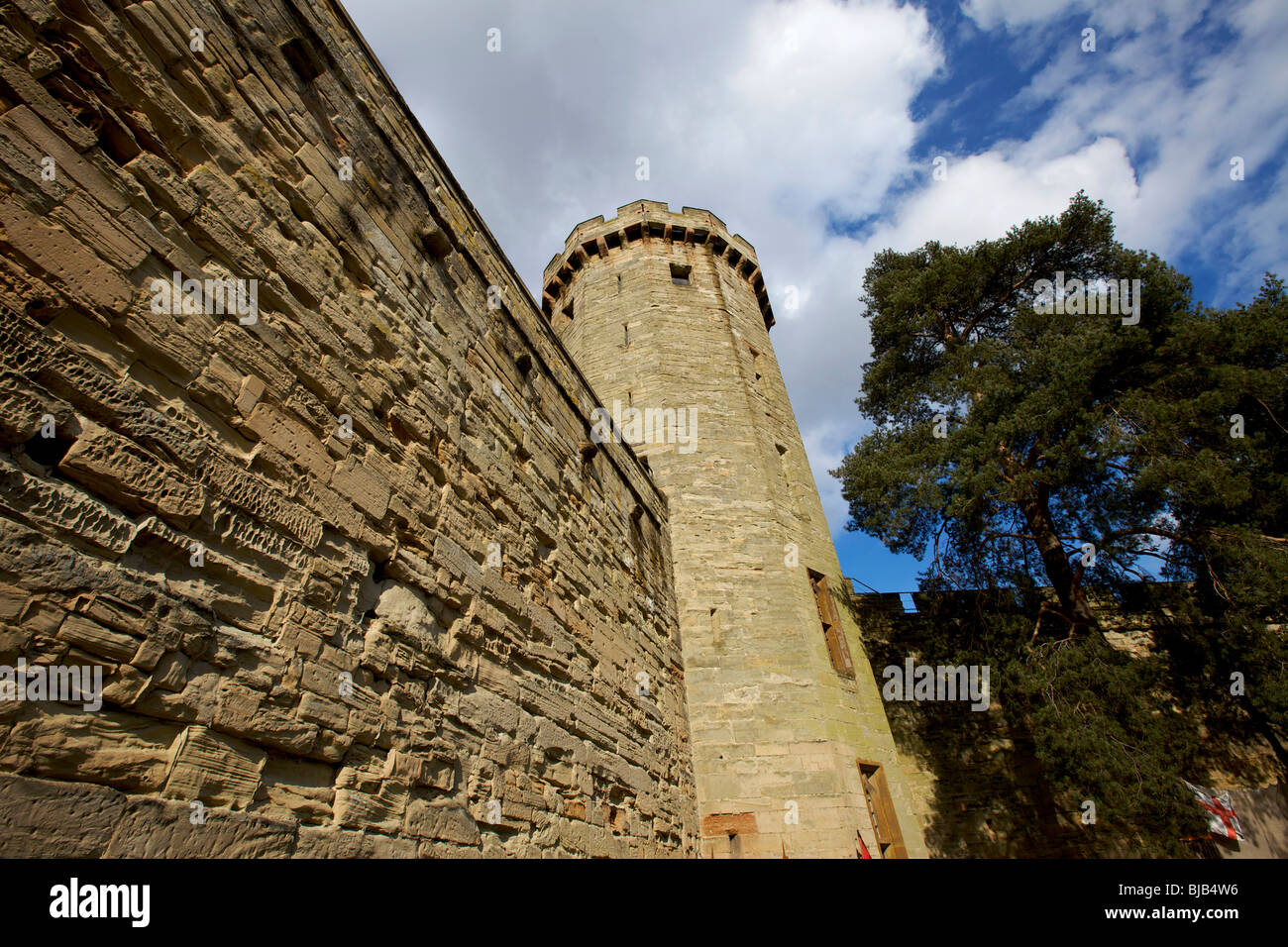 Guys Tower at warwick castle in the uk built in 1395 and standing 39m ...