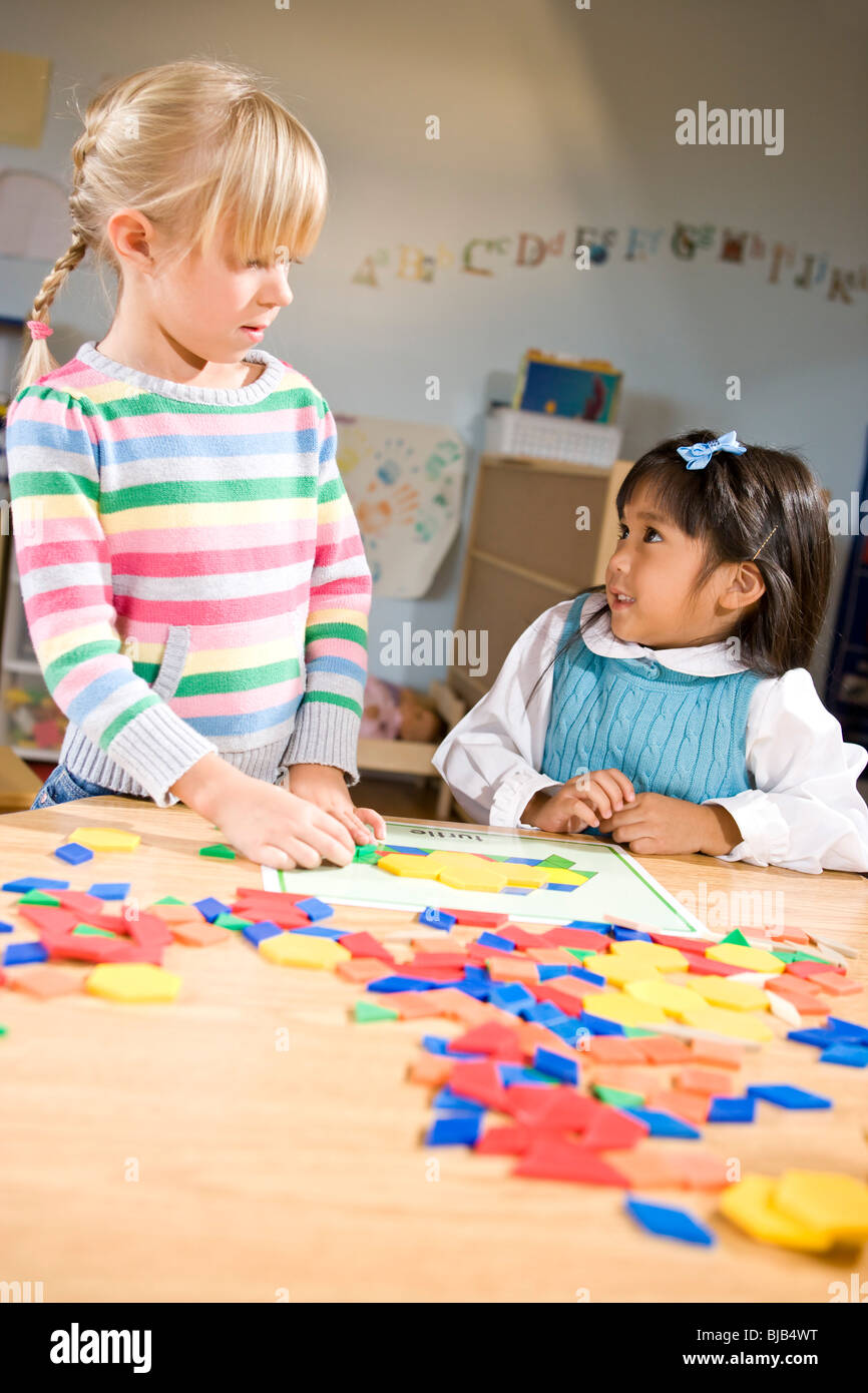 Two Kids Working Together