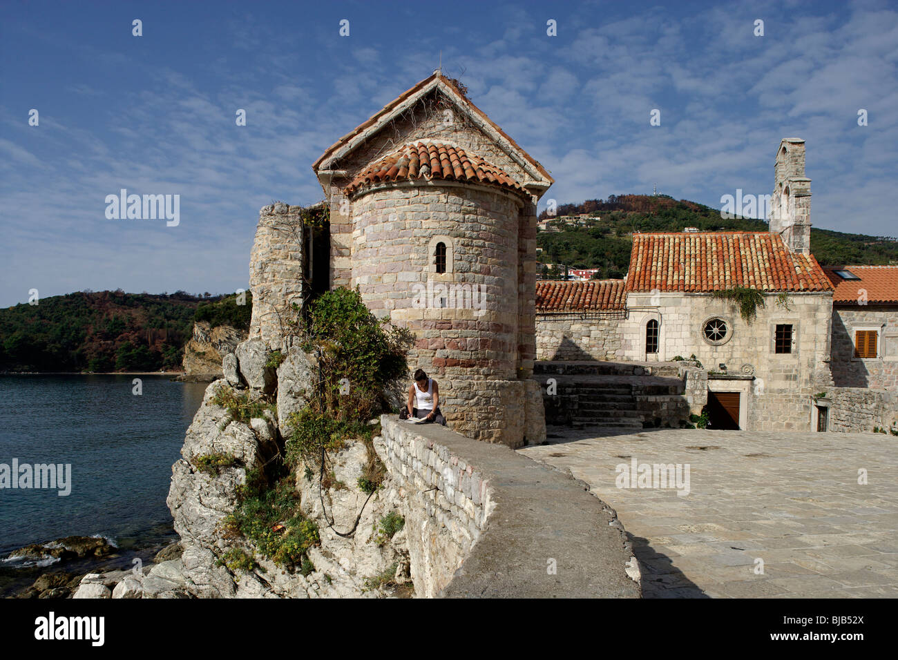 Budva,old town peninsula,Church of Santa Maria in Punta,Church of St ...