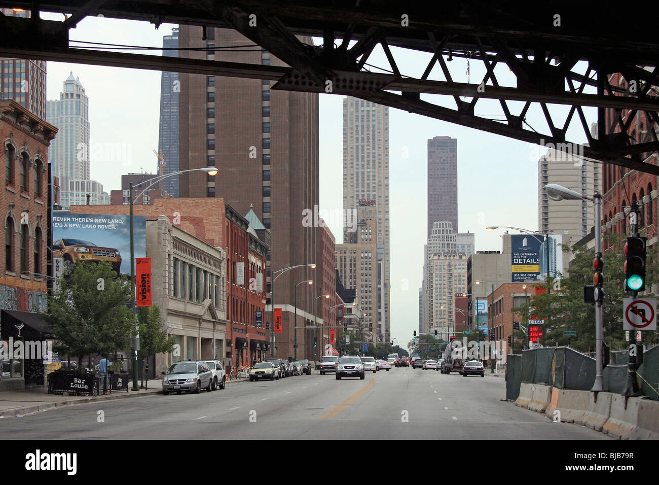 A street scene, Chicago, United States of America Stock Photo - Alamy
