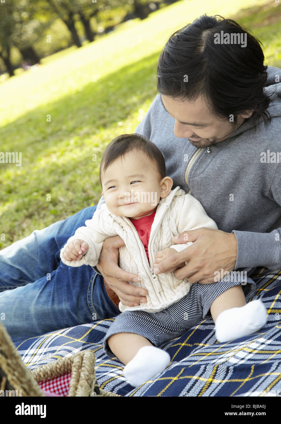 Father and baby Stock Photo - Alamy
