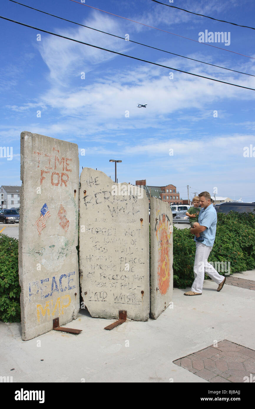 Pieces of the Berlin Wall in the Portland Harbor, United States of ...