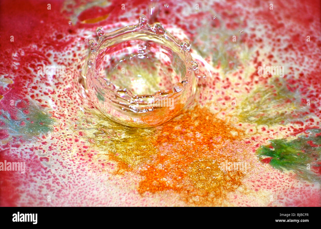 water drop hits surface Splash, caused, by, single, drop, of, water ...