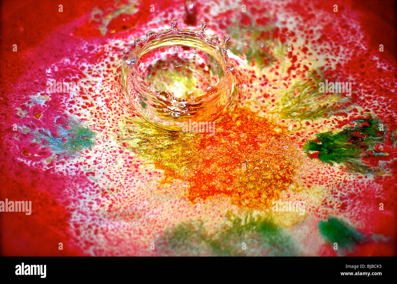 water drop hits surface Splash, caused, by, single, drop, of, water ...