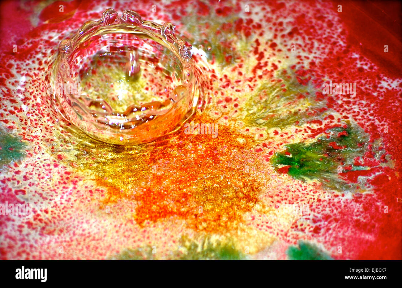 water drop hits surface Splash, caused, by, single, drop, of, water ...