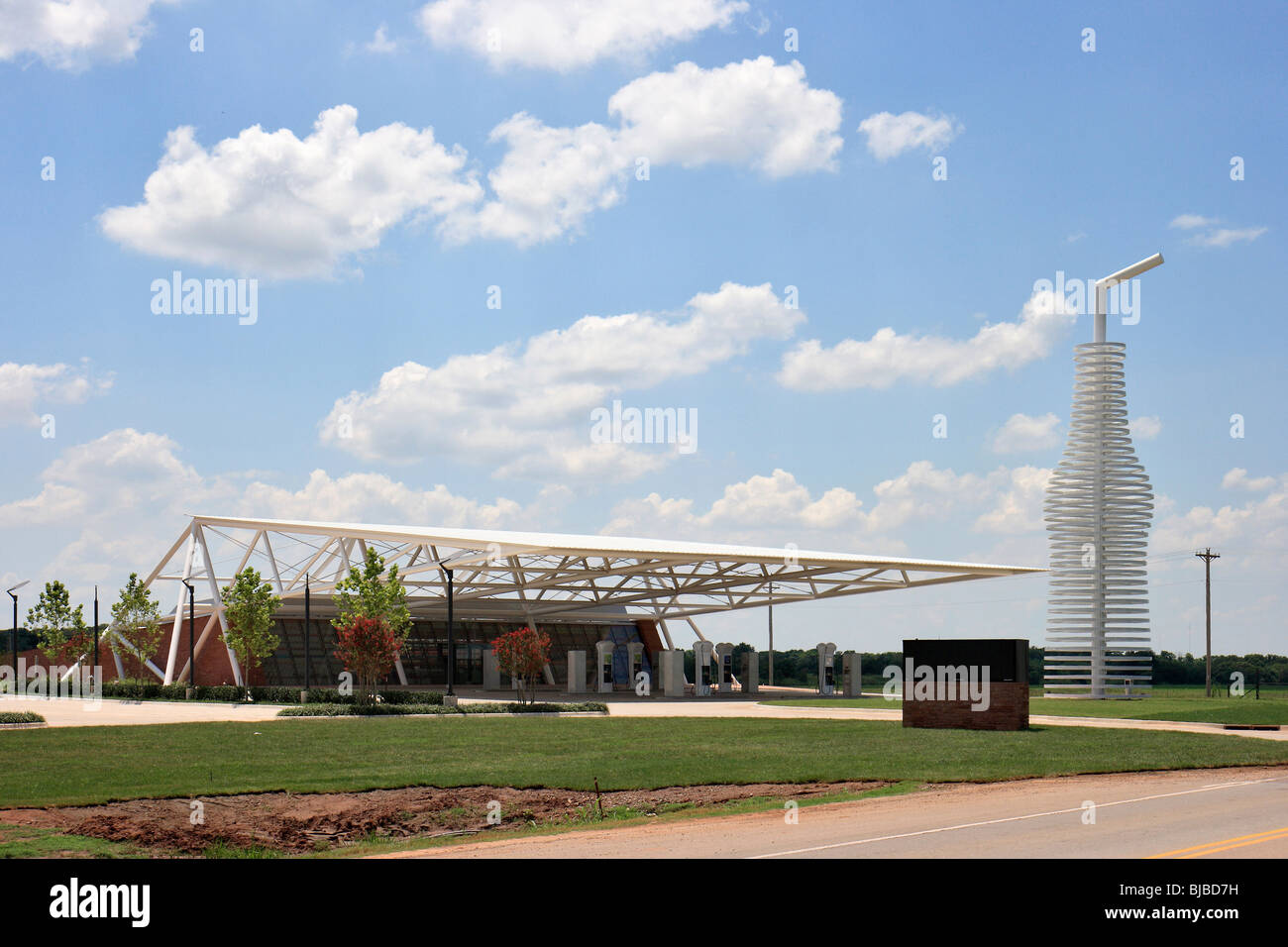 Modern gas station, Arcadia, USA Stock Photo - Alamy