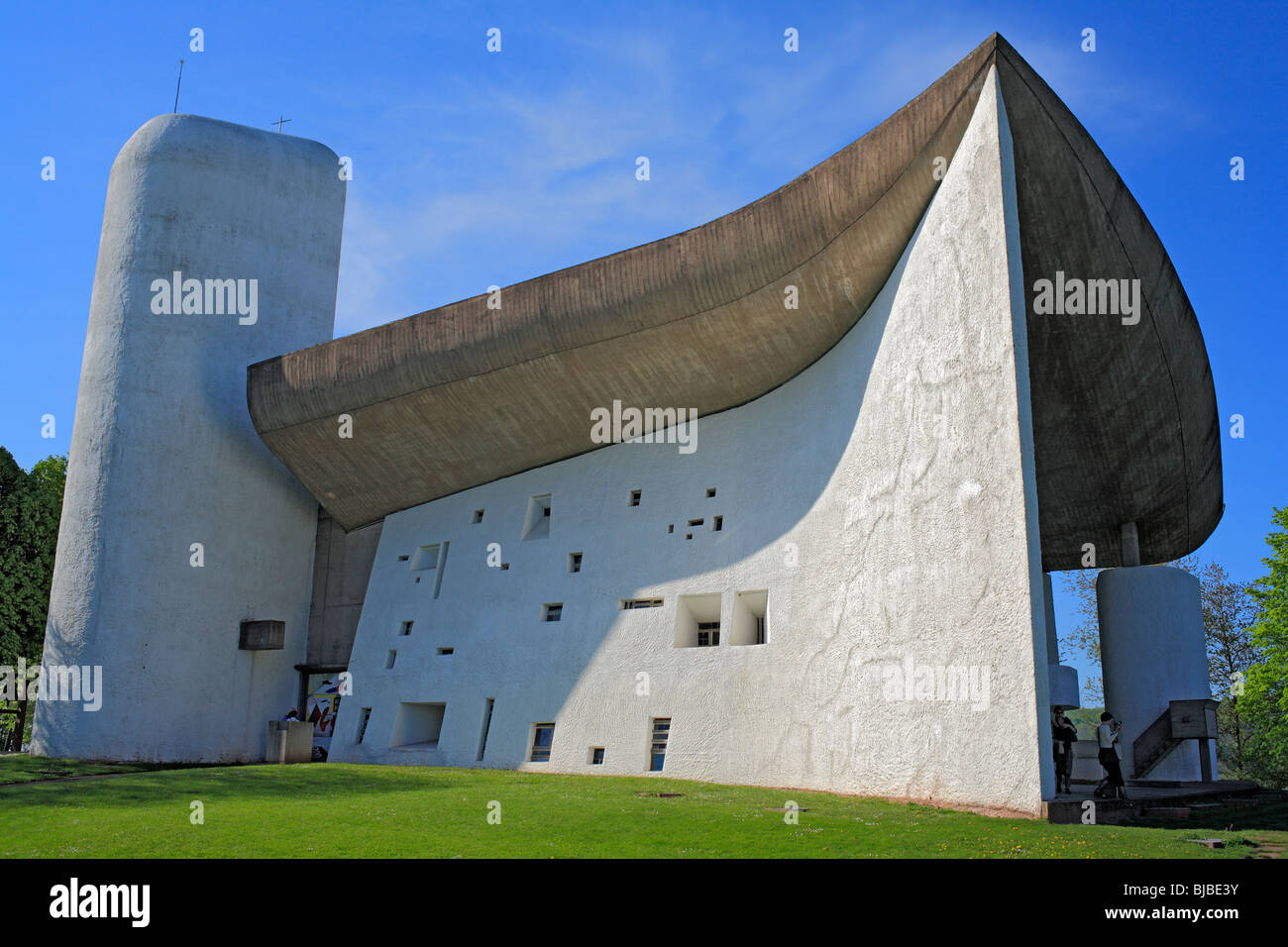 Chapel of Notre Dame du Haut (architect Le Corbusier, 1954), Ronchamp ...
